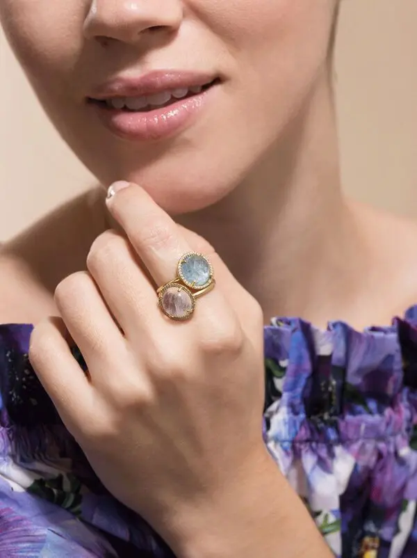 Irene Neuwirth Classic Aquamarine And Diamond Ring