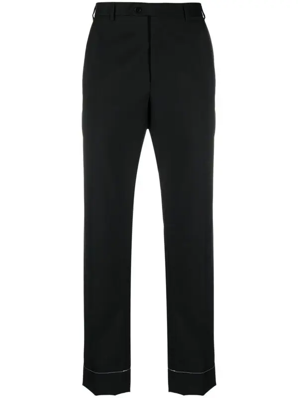 Brioni Tailored Straight-leg Trousers - Black