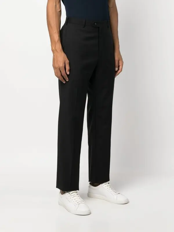 Brioni Tailored Straight-leg Trousers - Black