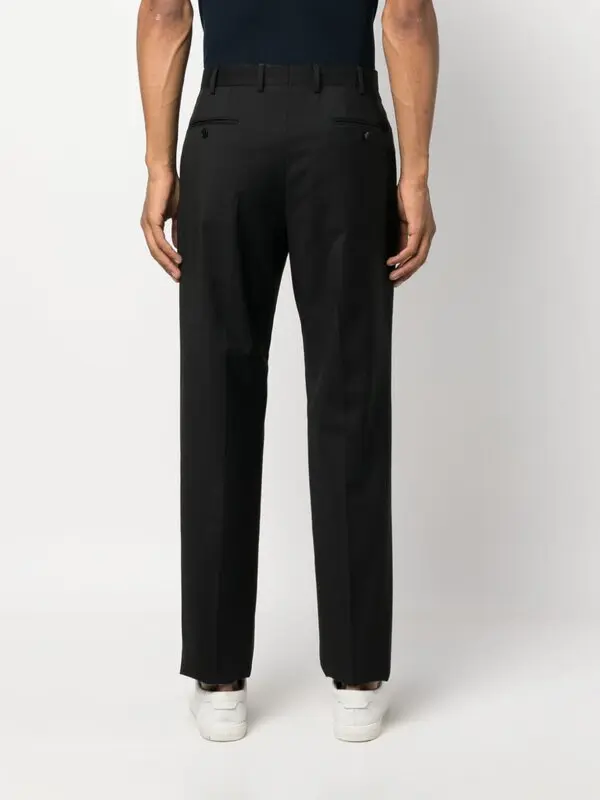 Brioni Tailored Straight-leg Trousers - Black