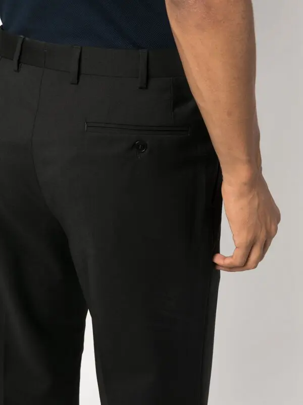 Brioni Tailored Straight-leg Trousers - Black