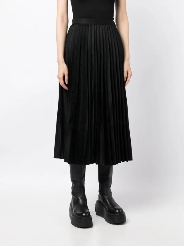 Junya Watanabe High-waist Pleated Midi Skirt