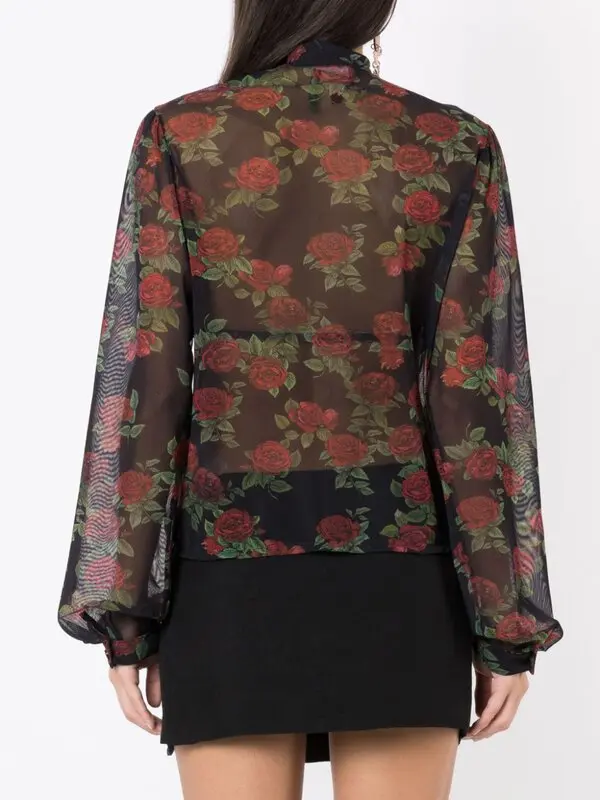 AMIR SLAMA Floral Blouse