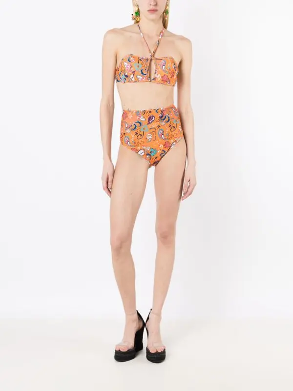 AMIR SLAMA Graphic-print Bikini Set