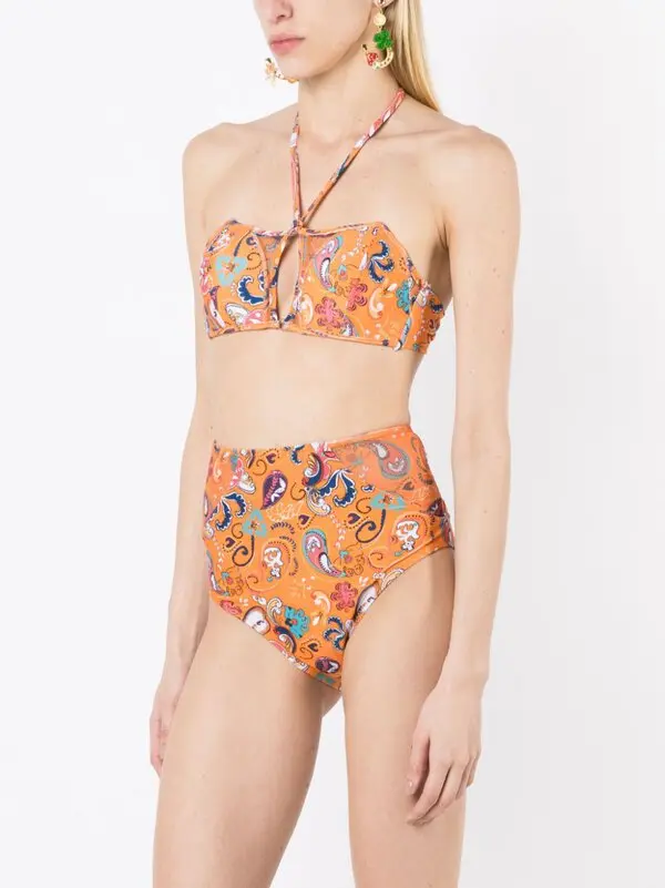 AMIR SLAMA Graphic-print Bikini Set