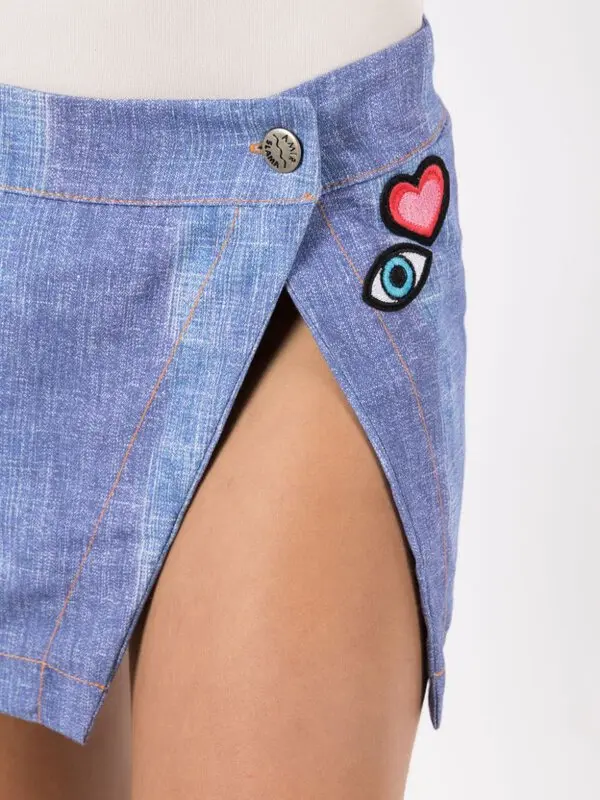AMIR SLAMA Patch-detail Mini Skirt