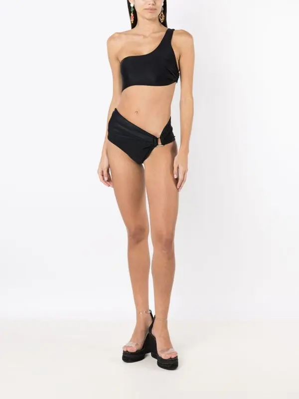 AMIR SLAMA Gathered Buckle Two-piece Bikini Set