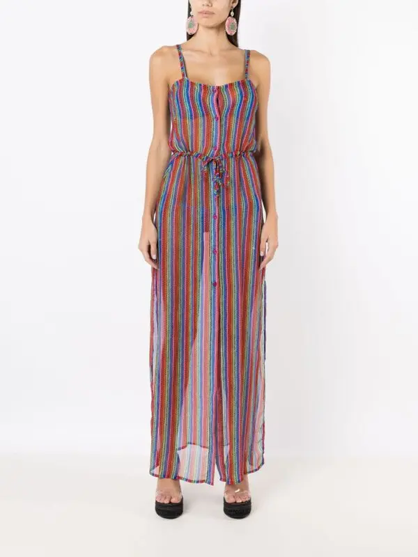 AMIR SLAMA Graphic-print Maxi Dress