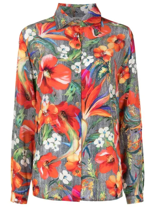 AMIR SLAMA Floral-print Shirt