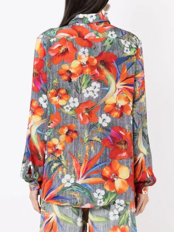 AMIR SLAMA Floral-print Shirt