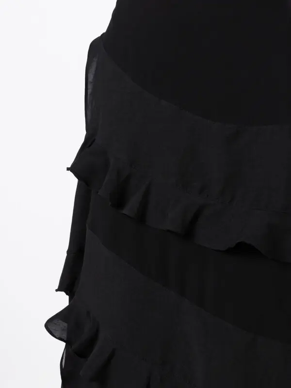 AMIR SLAMA Ruffled-trim Maxi Skirt