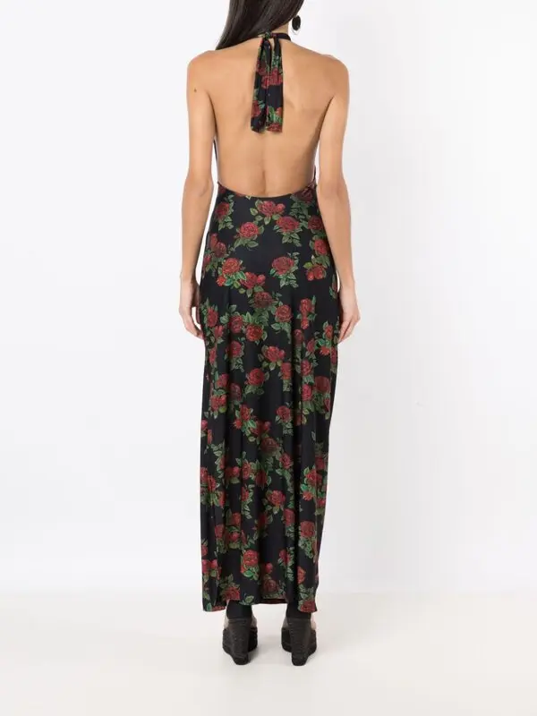 AMIR SLAMA Floral Maxi Dress