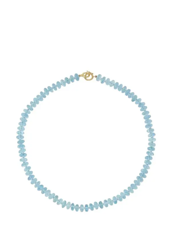 Irene Neuwirth 18kt Yellow Aquamarine Beaded Necklace - Gold