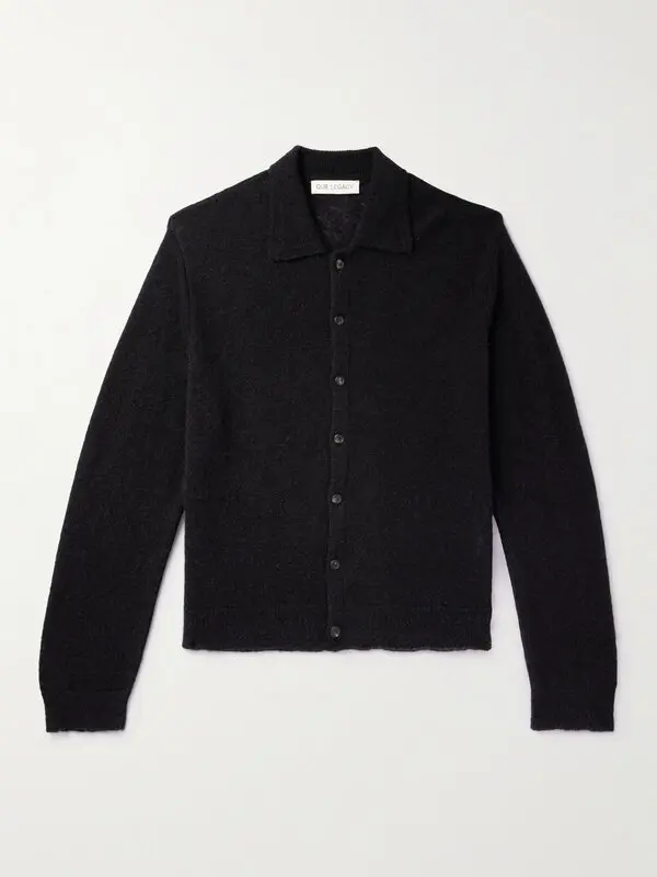Our Legacy Evening Alpaca-blend Cardigan - Black