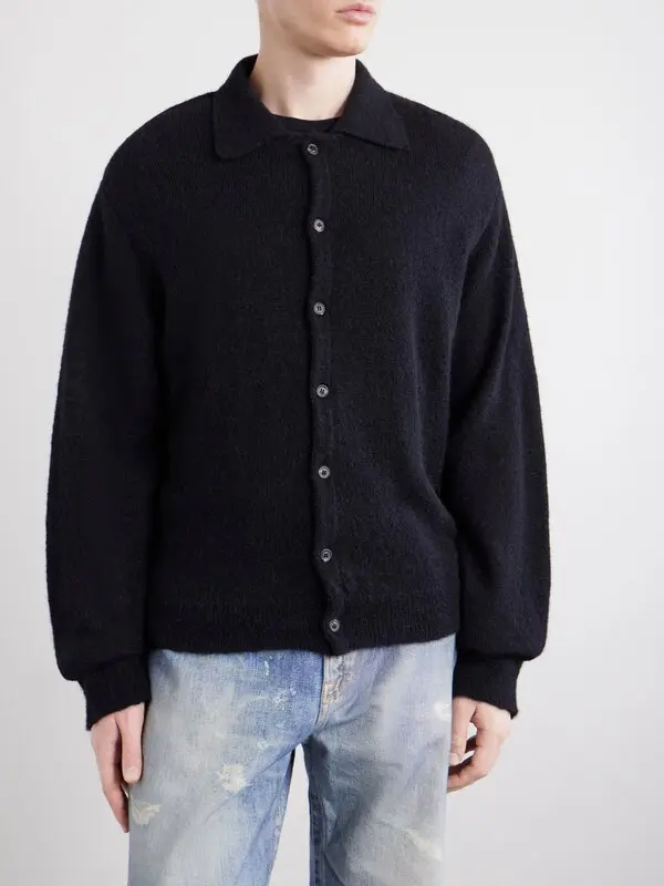 Our Legacy Evening Alpaca-blend Cardigan - Black