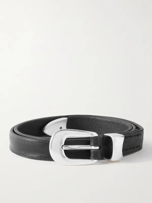 Our Legacy 2cm Leather Belt - Black