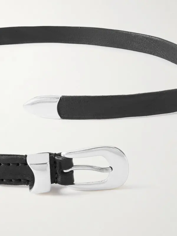Our Legacy 2cm Leather Belt - Black