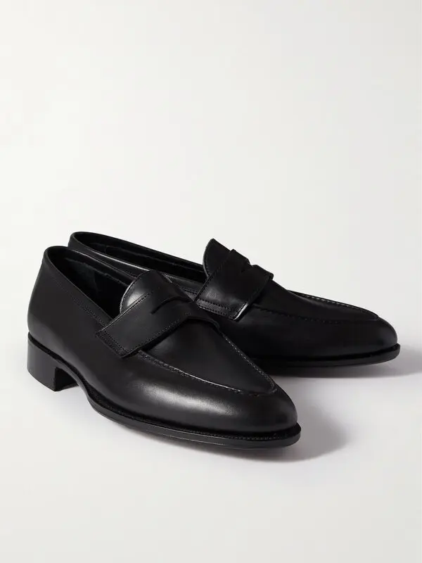 George Cleverley Bradley Ii Leather Penny Loafers