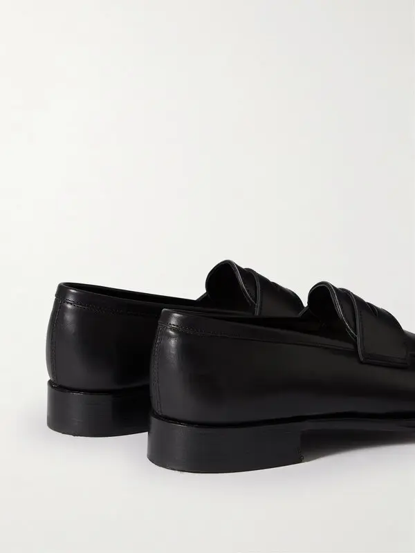 George Cleverley Bradley Ii Leather Penny Loafers