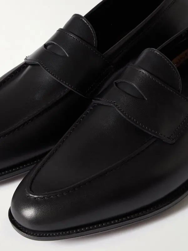 George Cleverley Bradley Ii Leather Penny Loafers