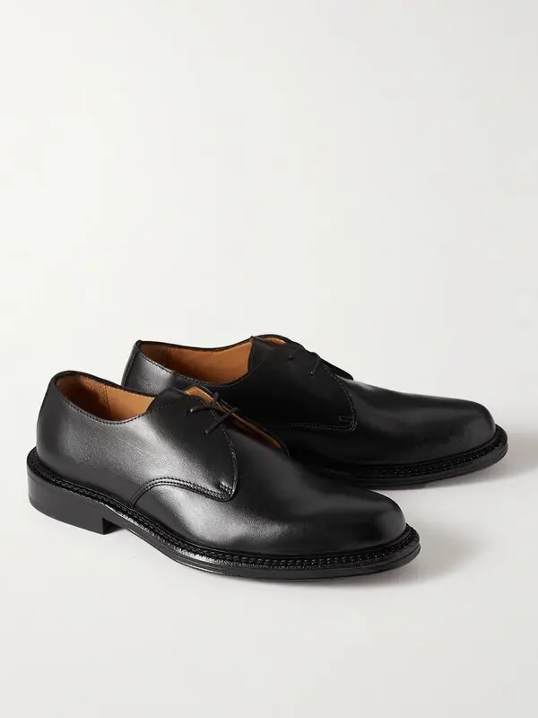 Mr P. James Polished-leather Derby Shoes