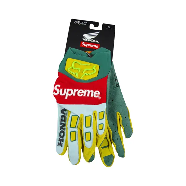 Supreme X Honda Fox Racing Gloves - Green | Editorialist