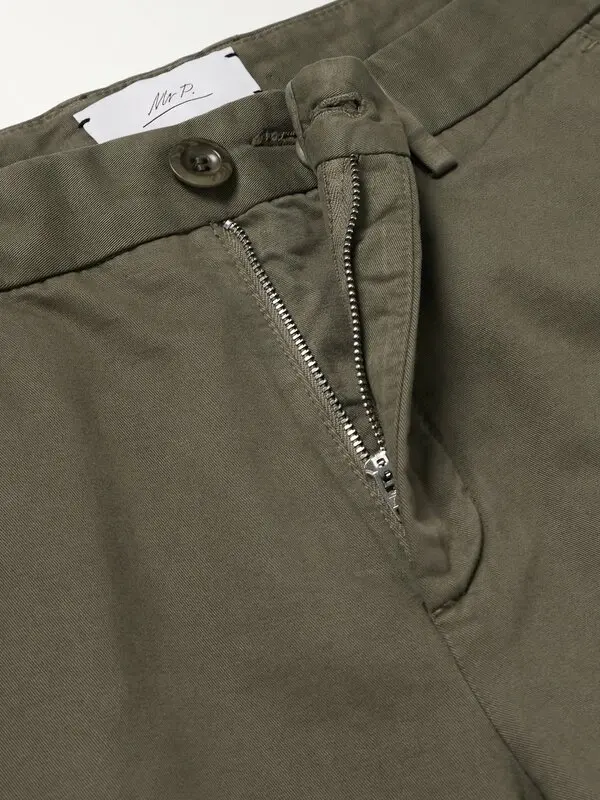 Mr P. Straight-leg Cotton-twill Chinos