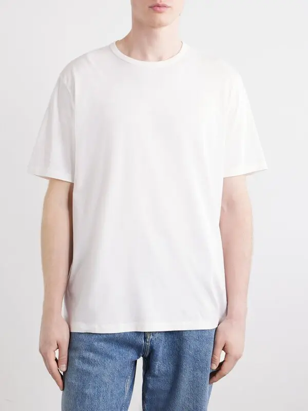 Our Legacy New Box Cotton-jersey T-shirt - White