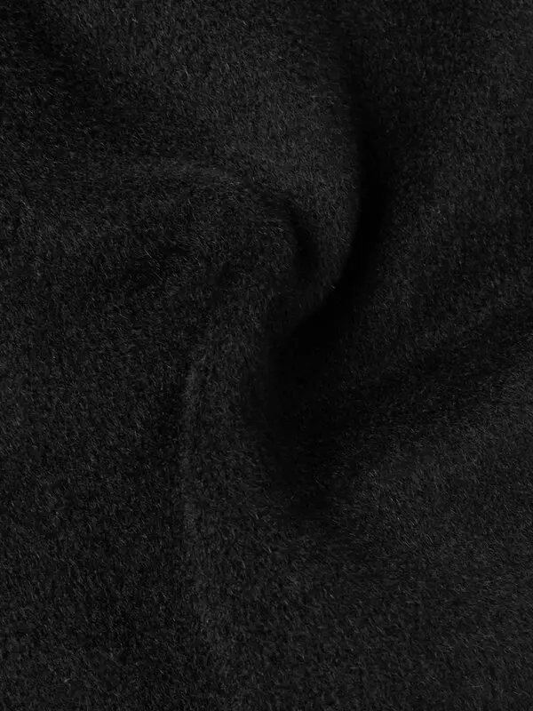 Our Legacy Whale Double-breasted Mohair-blend Coat - Black