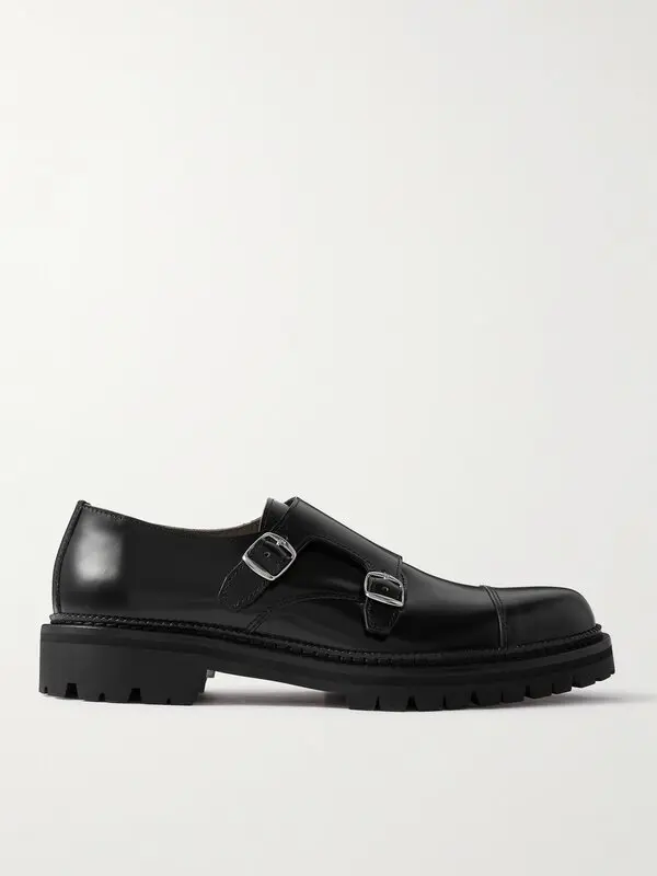 Mr P. Olie Leather Monk-strap Shoes