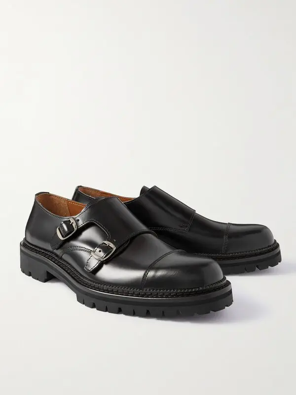 Mr P. Olie Leather Monk-strap Shoes