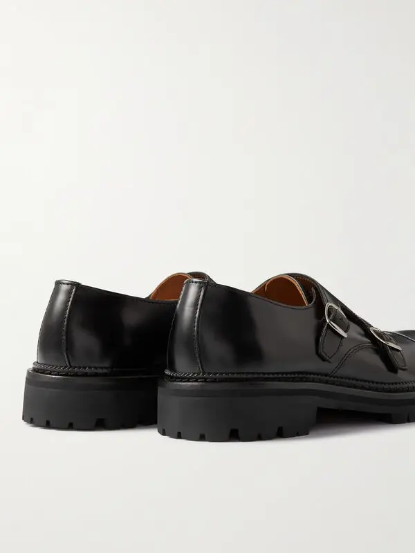 Mr P. Olie Leather Monk-strap Shoes