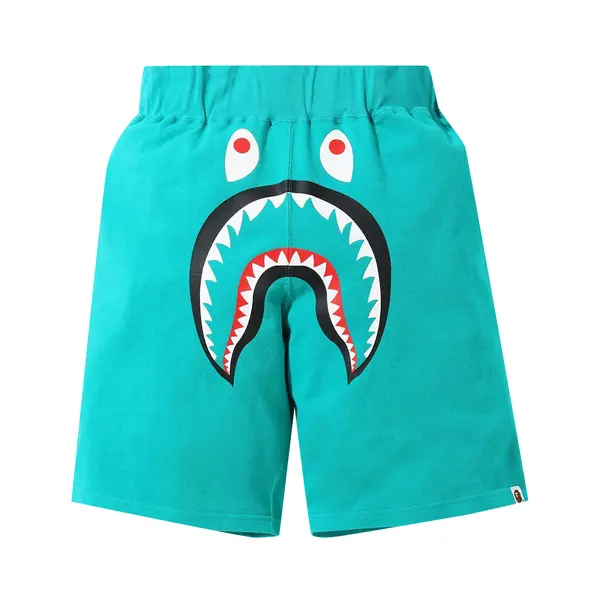 A BATHING APE Shark Wide Sweatshorts - Blue
