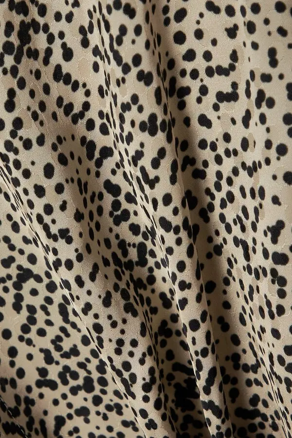 Dries Van Noten Printed Satinjacquard Midi Wrap Dress
