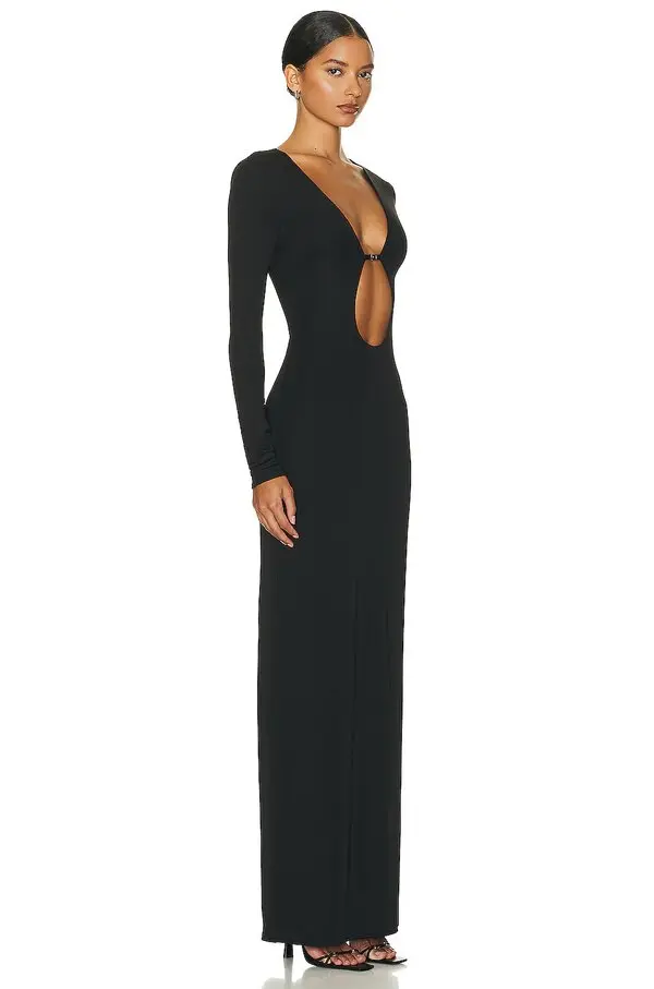 helsa the heavy crepe cut out dress Helsa Heavy Crepe Halter Dress by Helsa