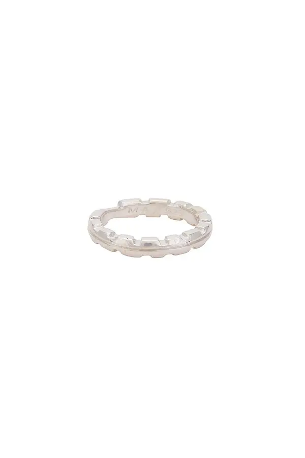 MARTINE ALI Stacking Groove Ring - Silver
