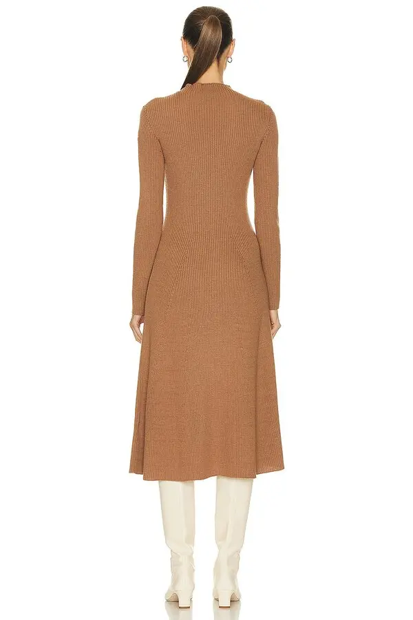 Moncler Long Sleeve Midi Dress