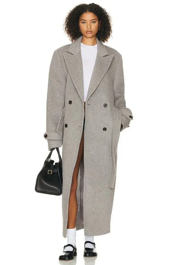 HELSA Bold Shoulder Long Coat