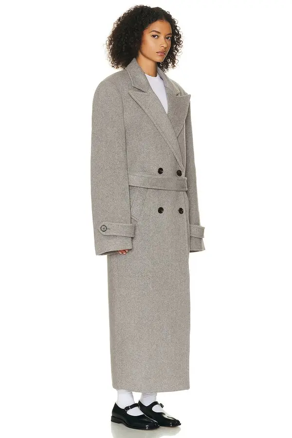 HELSA Bold Shoulder Long Coat