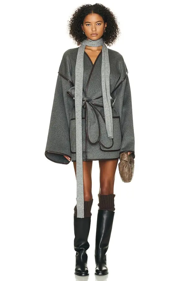 HELSA Wool Blend Blanket Coat