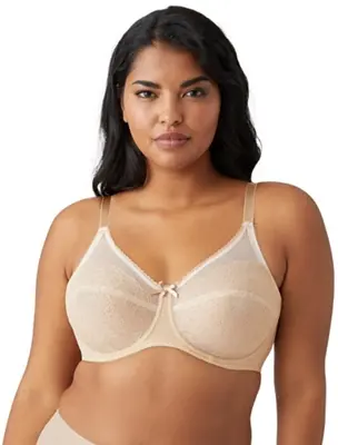 Wacoal Retro Chic Full Figure Underwire Bra - Toast