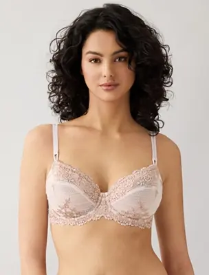 Wacoal Embrace Lace Underwire Bra - Angel Wing Rose Dust