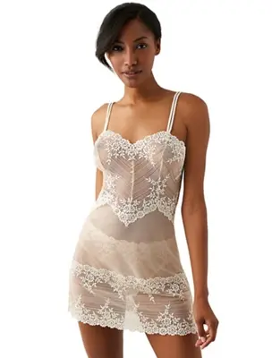 Wacoal Embrace Lace Chemise /night Sky - Sand Ivory