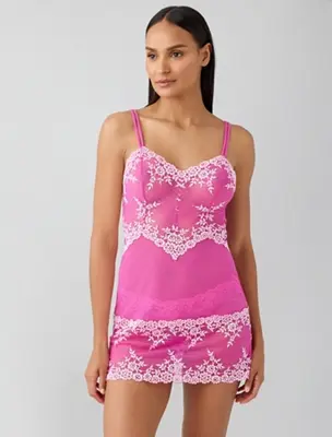 Wacoal Embrace Lace Chemise /night Sky - Wild Azalea Cradle Pink