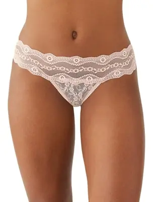 Wacoal Lace Kiss Thong - Rose Smoke