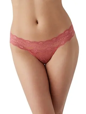 Wacoal Lace Kiss Thong - Slate Rose