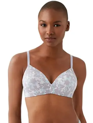Wacoal Future Foundation Wire Free T-shirt Bra - Dream Blue Gray Camouflage