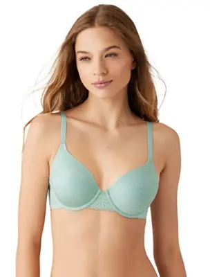 Wacoal Future Foundation T-shirt Bra With Lace - Silt Green Heather