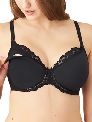 Wacoal Underwire T-shirt Nursing Bra - Black