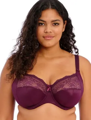 Wacoal Elomi Morgan Stretch Banded Underwire Bra - Blackberry